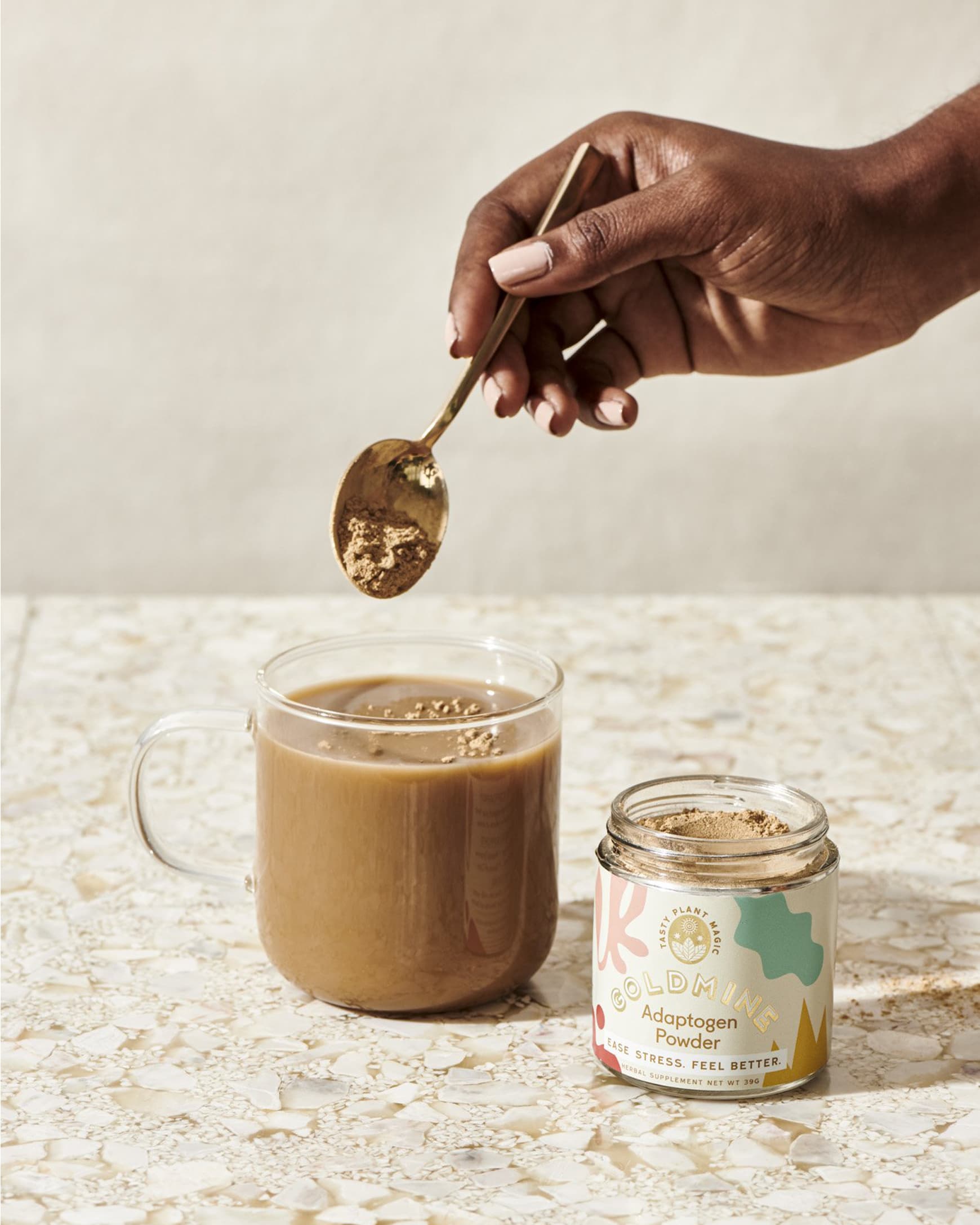 Goldmine - Adaptogen Powder Jar | Luxurious Wellniss